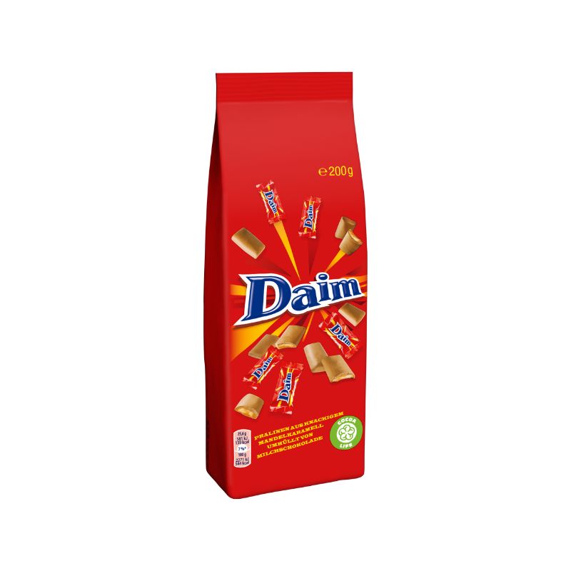 Daim Pralinen 200g - Schokolade mit knusprigen Karamell – veritastii.de