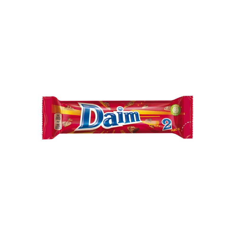 Daim 2er Riegel - 56g - Schokoladenriegel mit knackigem Karamell ...